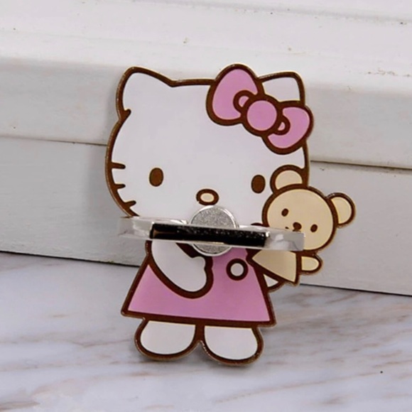 Hello Kitty | Accessories | Hello Kitty Teddy Bear Phone Ring Rotates ...